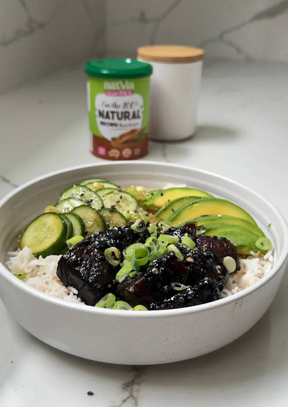 Quick & Easy 30-Minute Sticky Salmon Recipe with Natvia Brown Sweetener ...