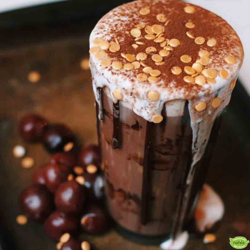 Marzipan and Cherry Hot Chocolate | Natvia Online Store