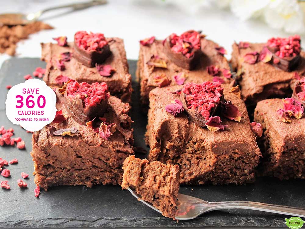 TRIPLE CHOCOLATE VALENTINE’S BROWNIES | Natvia Online Store