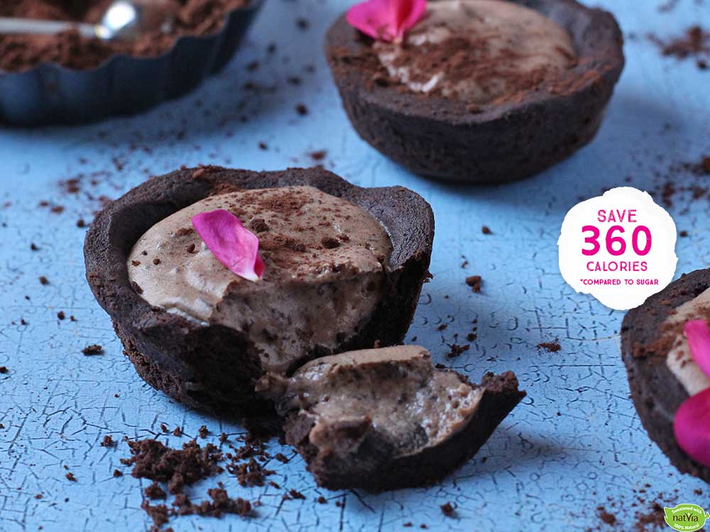 Vanilla and Chocolate Tarts | Natvia Online Store
